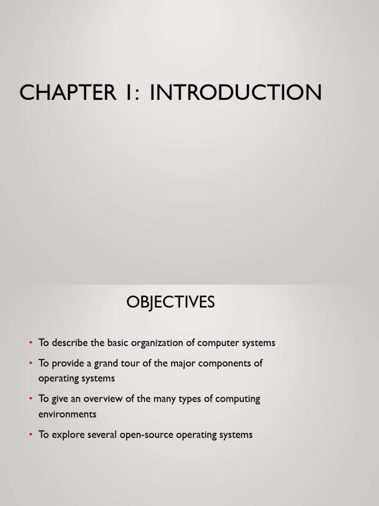 Operating Systems Introduction | PDF | Operating System | Computer Data Storage