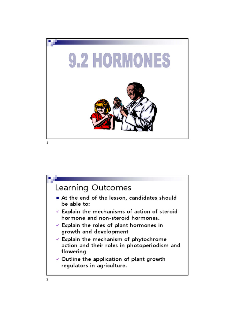 Hormone in Mammals Notes | PDF | Hormone | Endocrine System