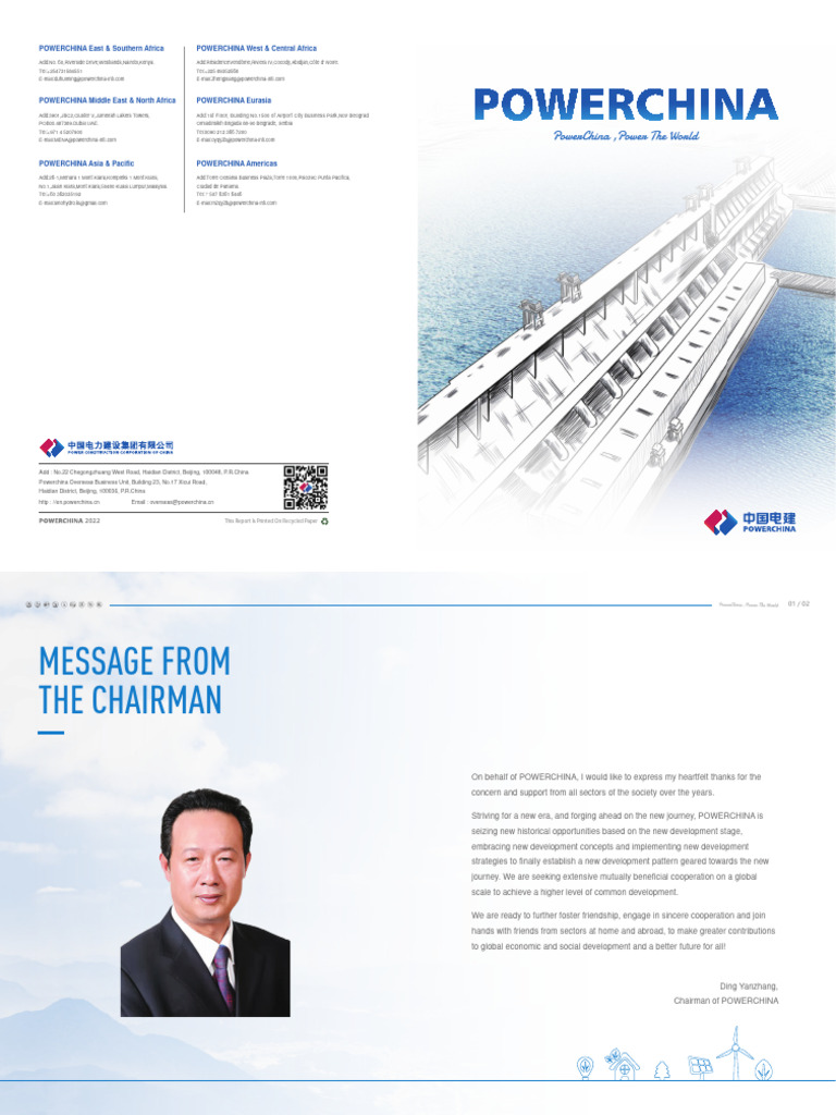 Powerchina Brochure 2022 | PDF | Hydroelectricity | Power Station