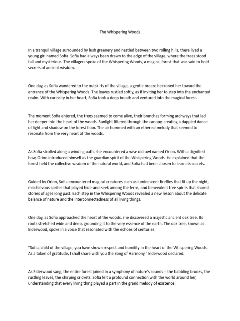 The Whispering Woods | PDF