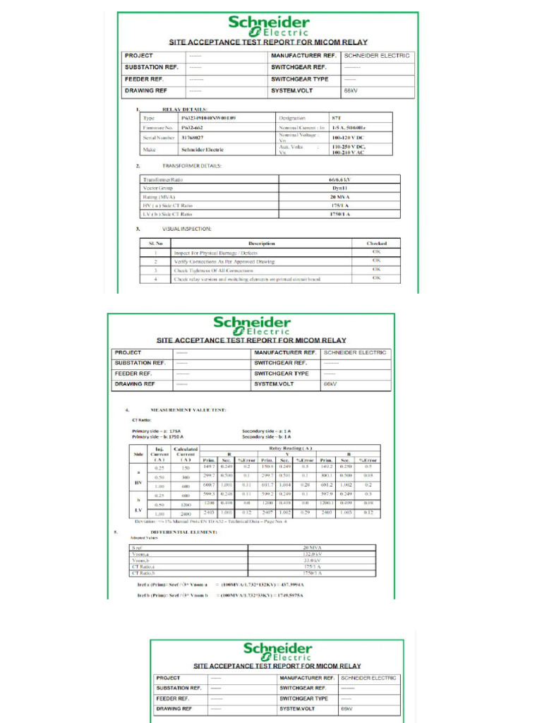 Diff Relay Cal. | PDF