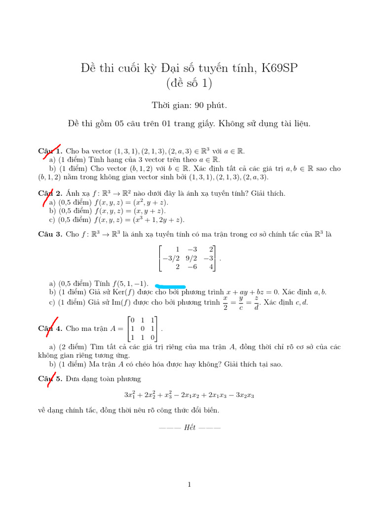 De Thi DSTT K69 - K70 | PDF