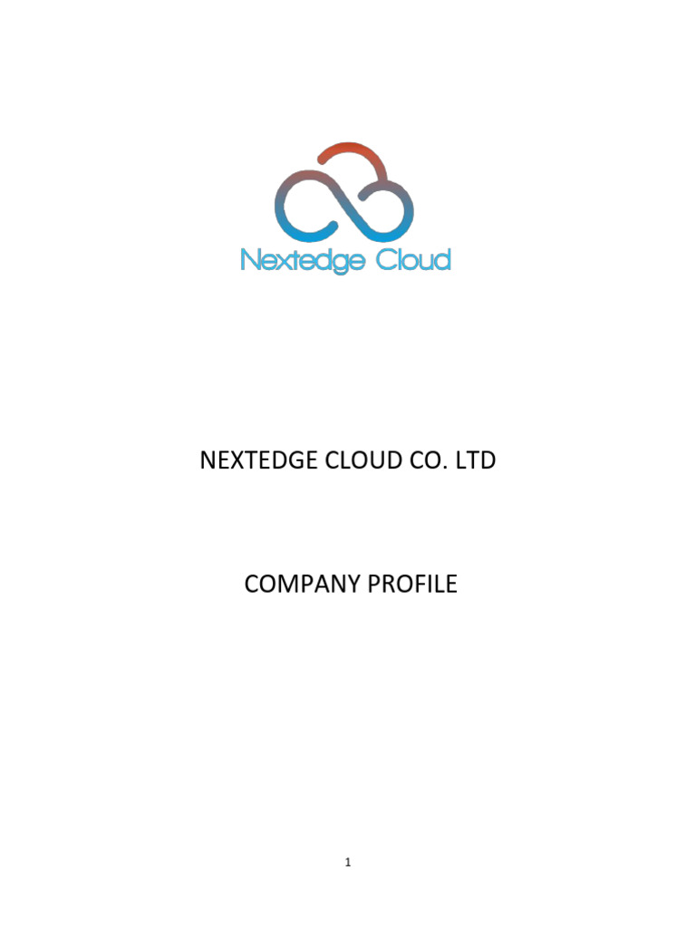 Nextedge Cloud Co. LTD Company Profile | PDF | Cloud Computing ...