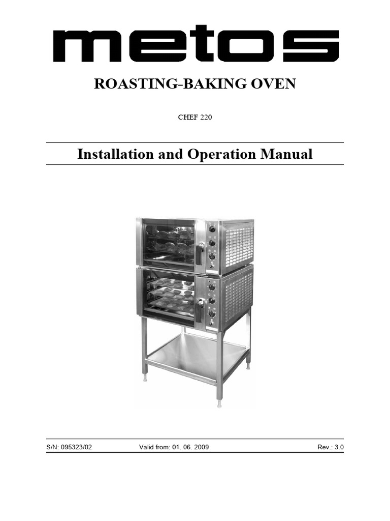 Galley Backing Oven | PDF | Oven | Thermostat