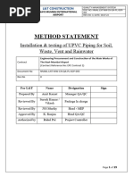 Work Method Statement For Plumbing and Sanitary Works | PDF | Plumbing ...