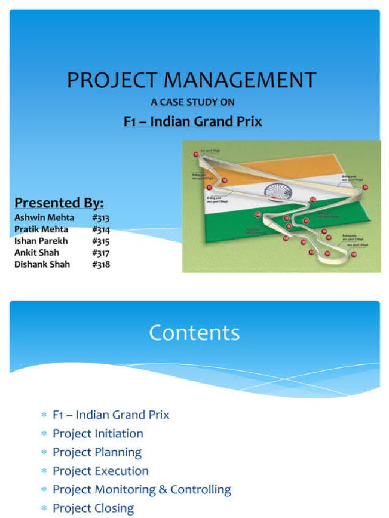 Indian Grand Prix Project Management From Search 1 | PDF