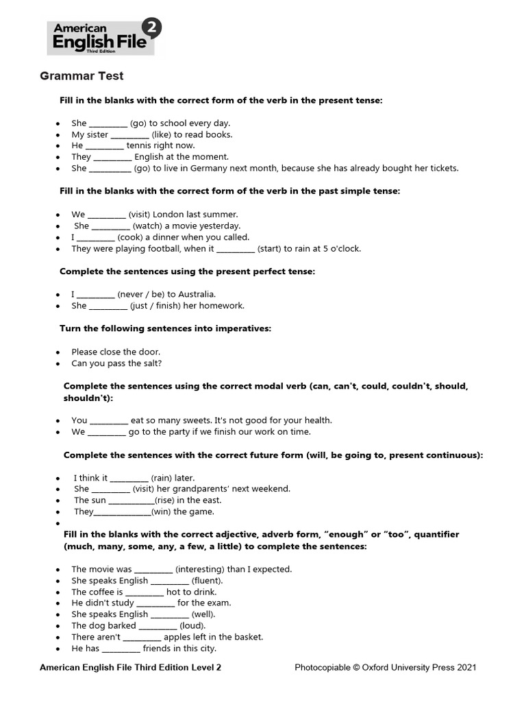 Grammar AEF 1+ AEF 2 Till Unit 6 | PDF | Verb | Grammatical Tense