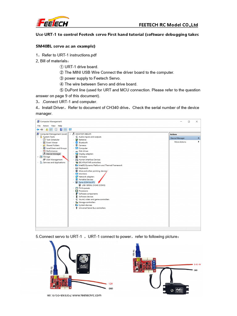 Controlling Feetech Servos at 115200 Baud | PDF | Power Supply ...