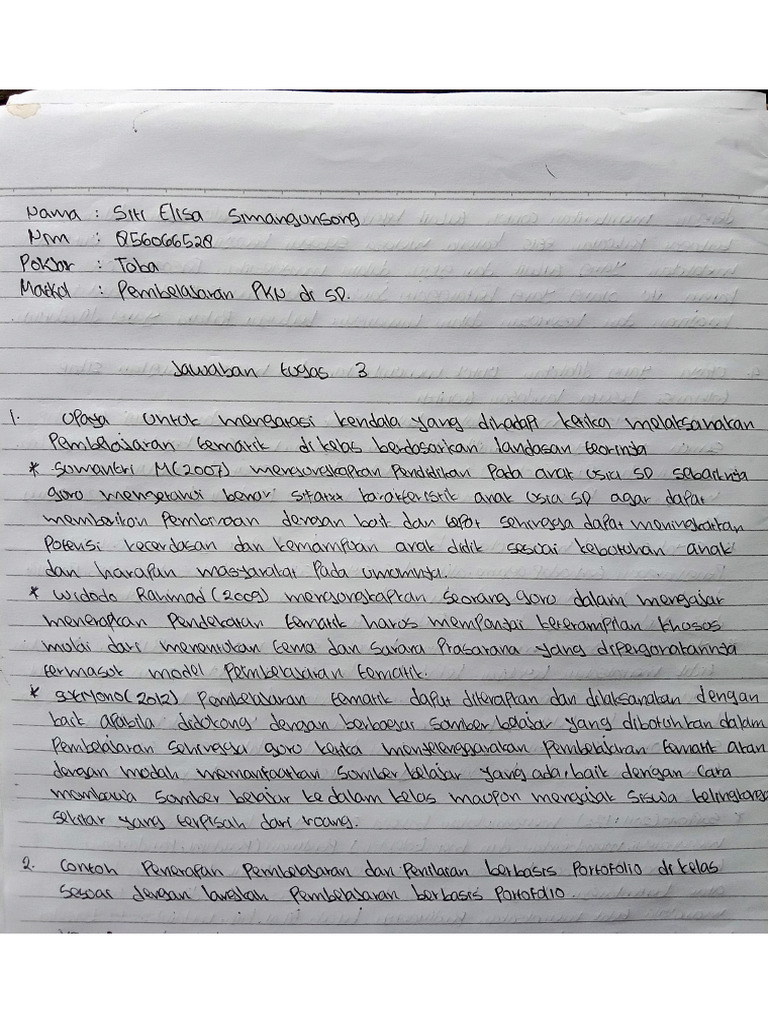 Tugas Tutorial 3 Pembelajaran PKN Di SD | PDF