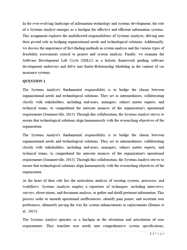 Assignment 1 | PDF | Feasibility Study | Software Development Process