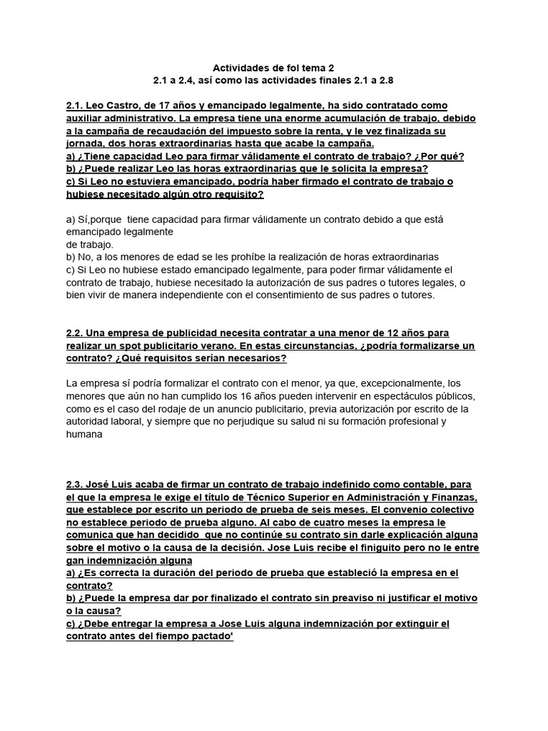 Fol Tema 3 | PDF | Salario | Business