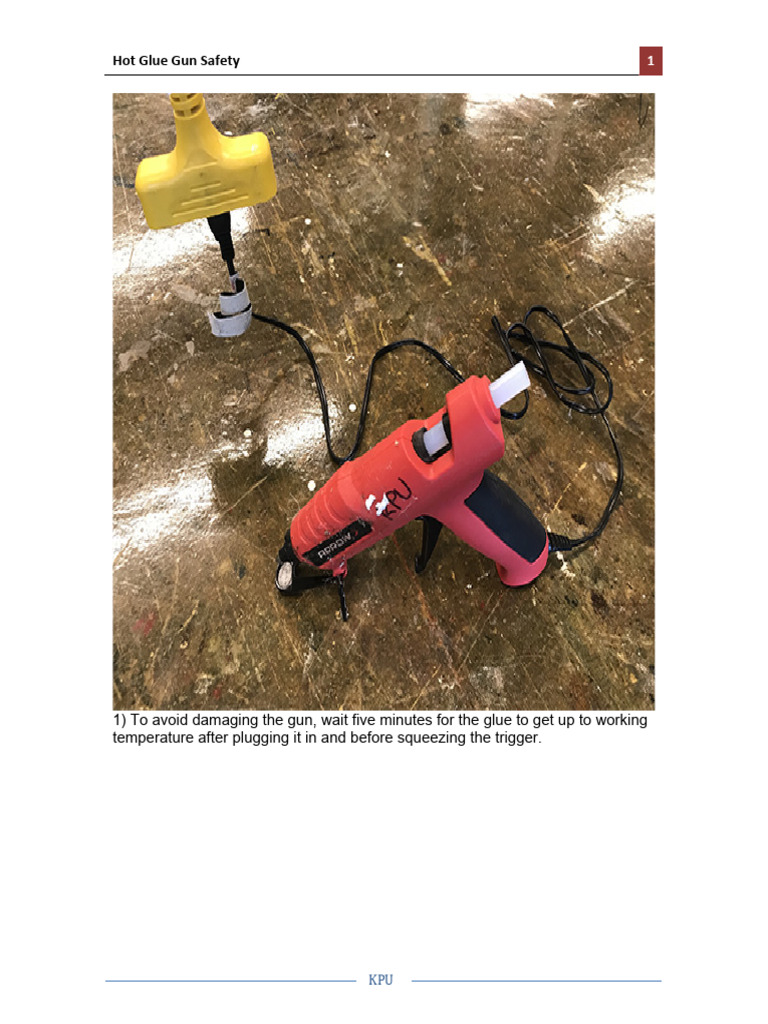 Hot Glue Gun Safety | PDF | Adhesive | Industrial Processes