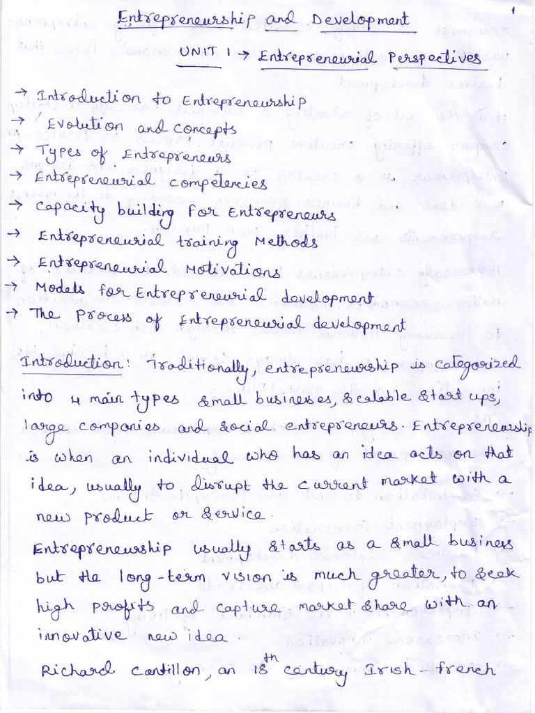 ED UNIT1 Notes | PDF ED UNIT1 Notes | PDF