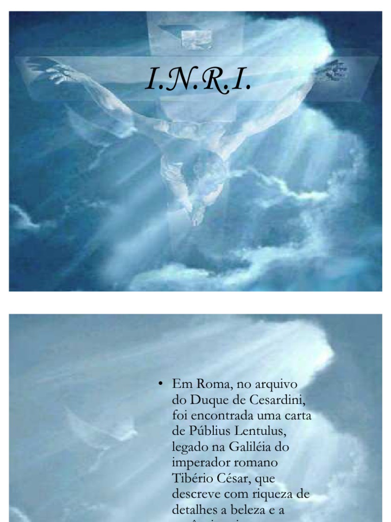 Descrição de Jesus por Publio Lentulus | PDF | Religião e Espiritualidade