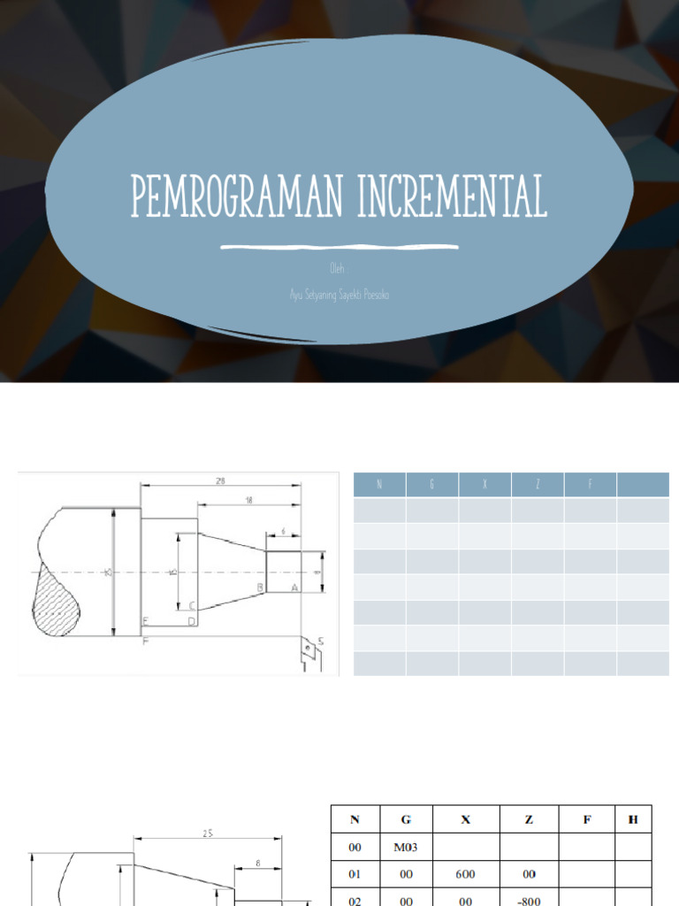 Mesin CNC TU-3A: Pemrograman Inkrimental | PDF | Teknologi & Rekayasa
