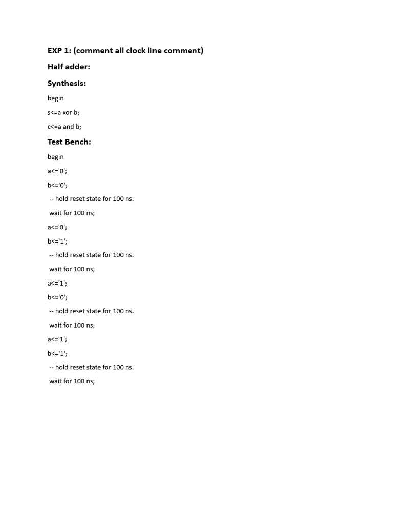 VLSI Code | Download Free PDF | Computing | Computer Programming