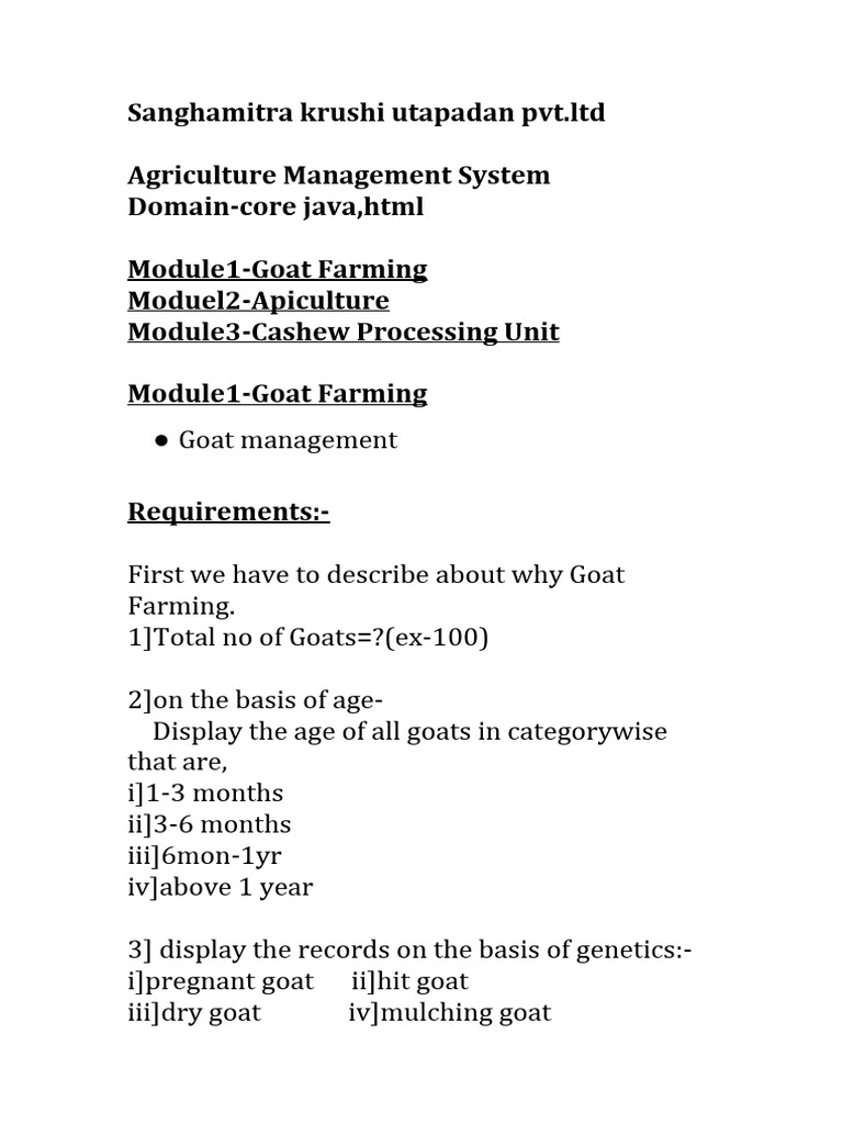 Agriculture Management System | Download Free PDF | Employment ... Agriculture Management System | Download Free PDF | Employment ...