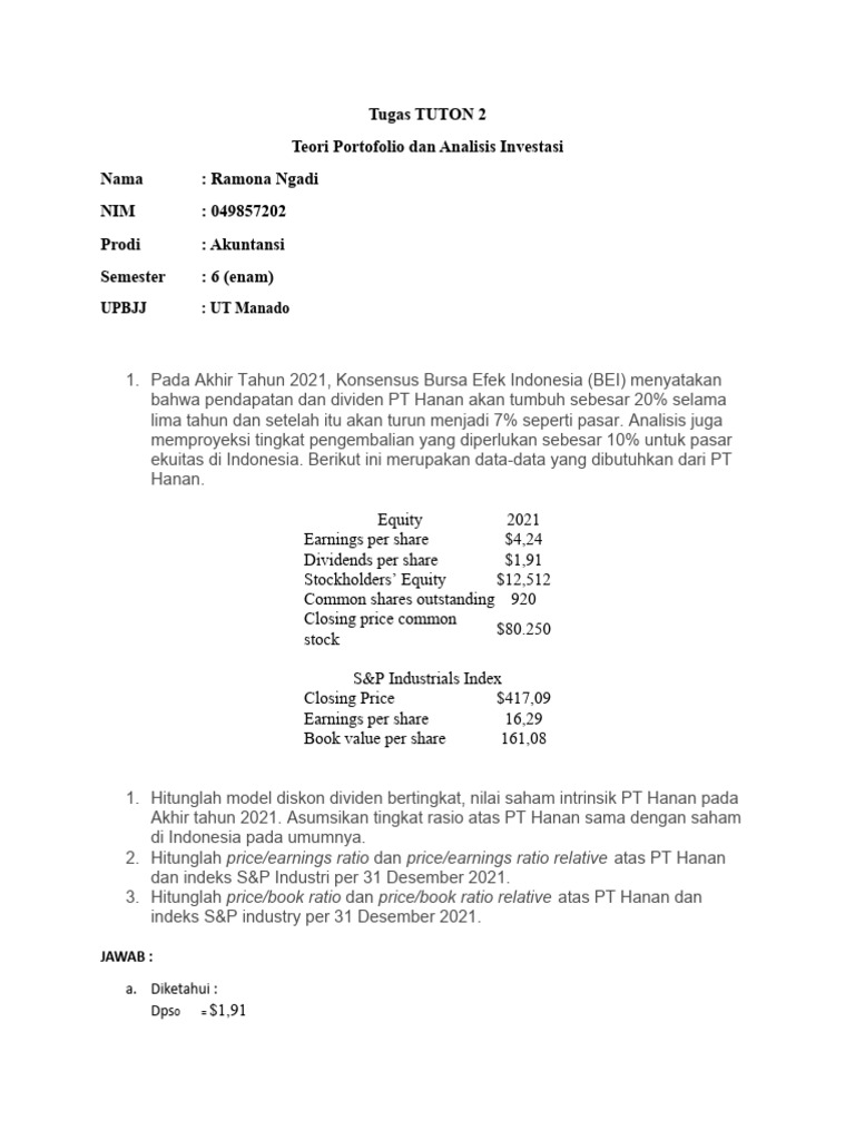 Tugas TUTON 2 | PDF | Metode & Bahan Ajar