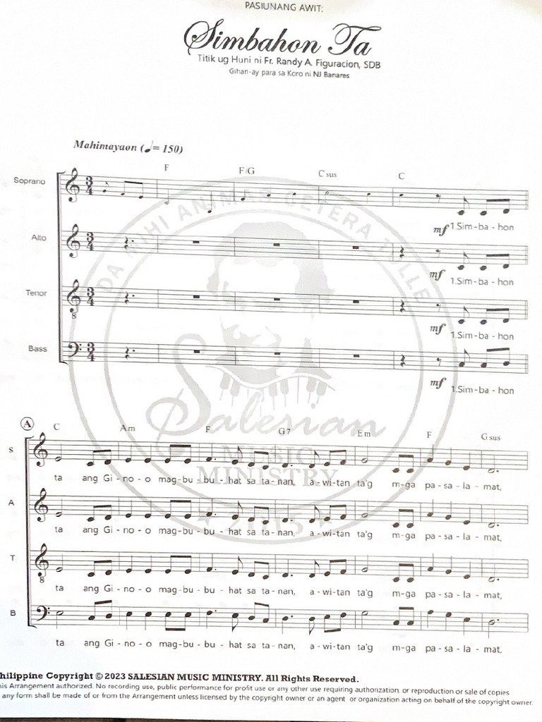 Simbahon Ta (Mf3) | PDF