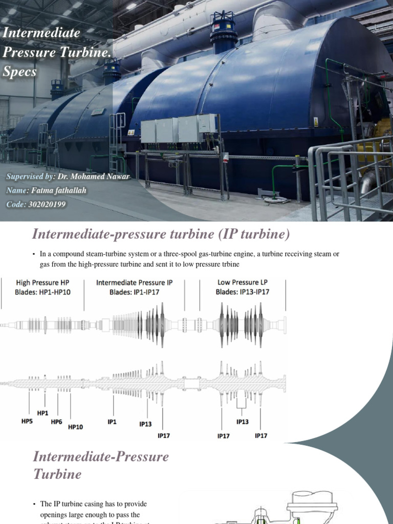 Intermediate Pressure Turbine Overview | PDF
