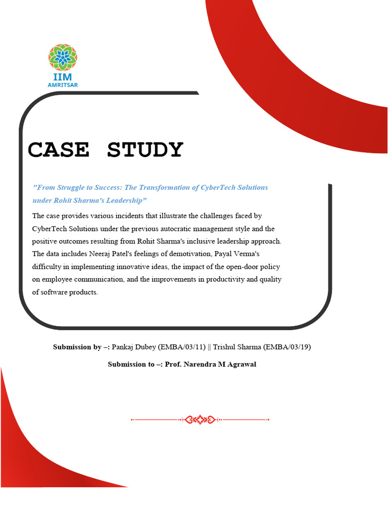 Cybertech Solutions Case Study | PDF | Innovation | Empowerment