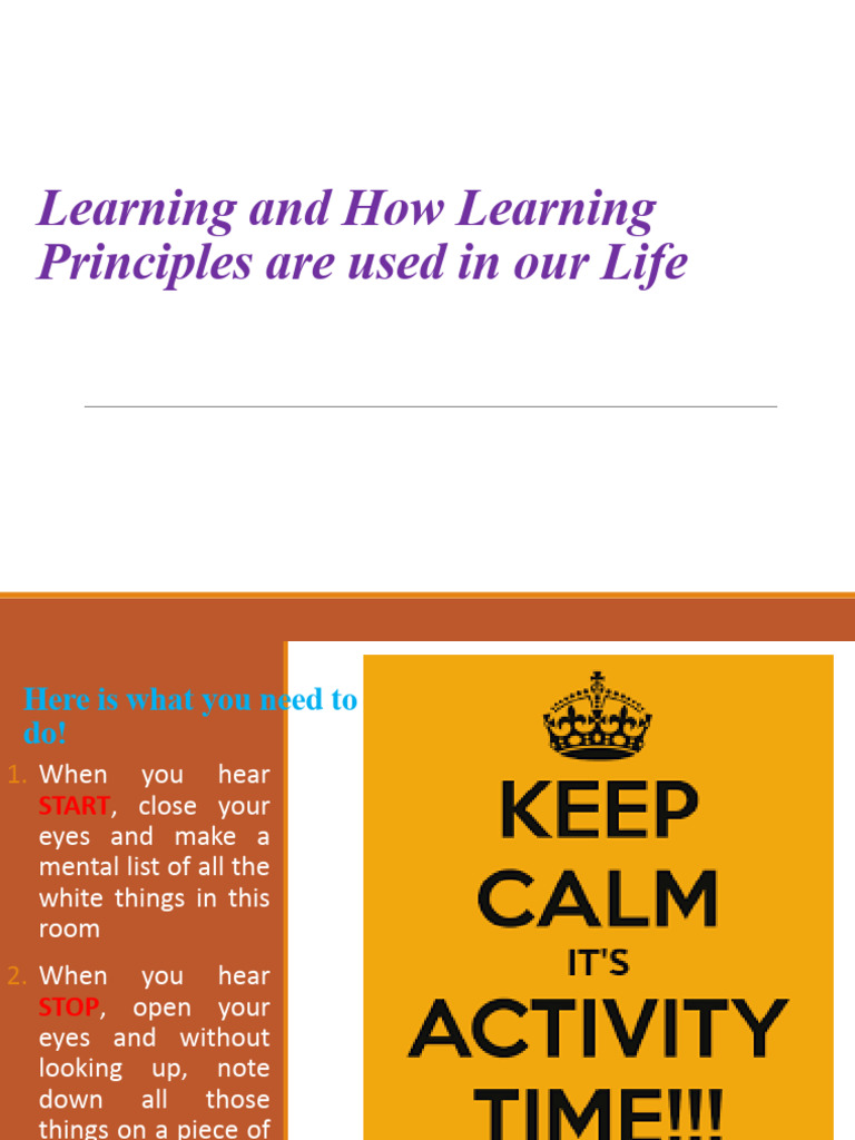 Week 6 - Learning | PDF | Learning | Classical Conditioning