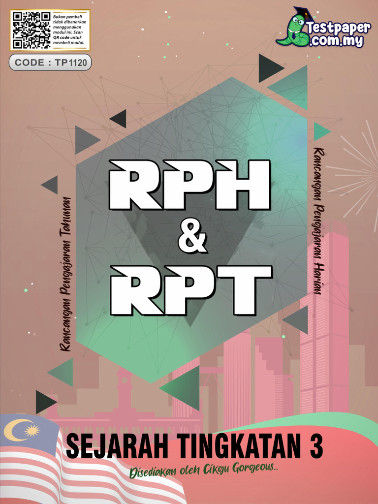 Cover Page RPH Dan RPT 2023 - Sejarah Tingkatan 3 01 | PDF