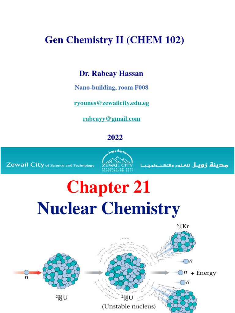 Nuclear Chemistry Overview and Reactions | PDF | Atomic Nucleus | Neutron