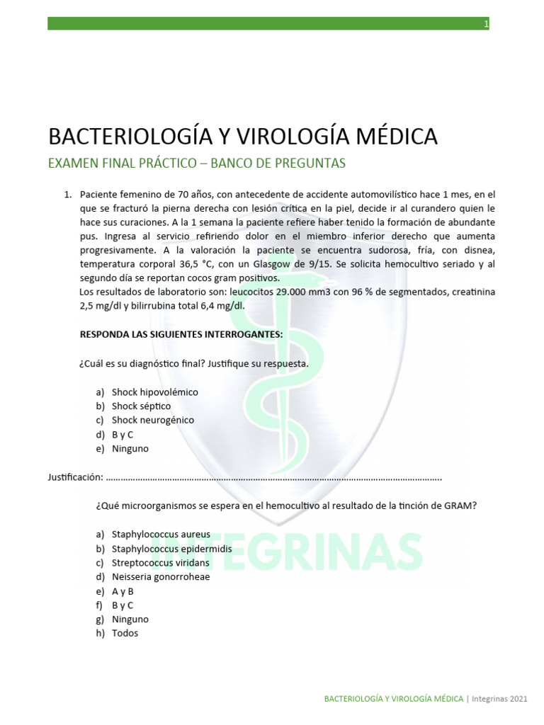 Bacterio Practica Final | PDF | Hepatitis | Hepatitis B