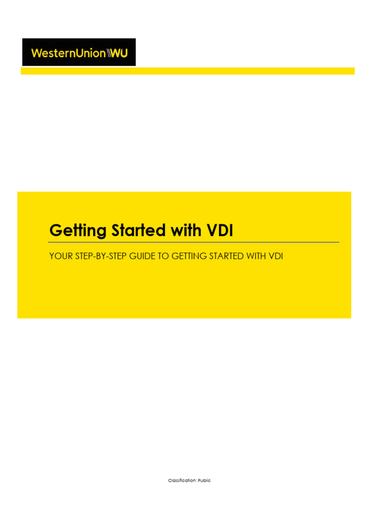 Getting Started With VDI | PDF | Desktop Virtualization | Computing