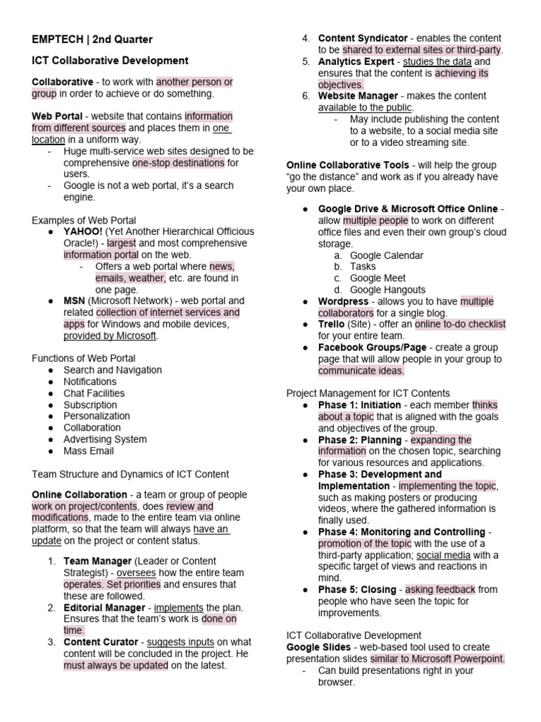 EMPTECH - Grade 11 | PDF | Msn | Computing