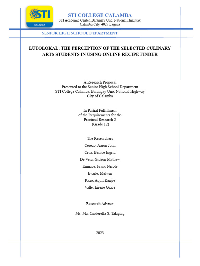 Group 1 - Practical Research 2 | PDF | World Wide Web | Internet & Web