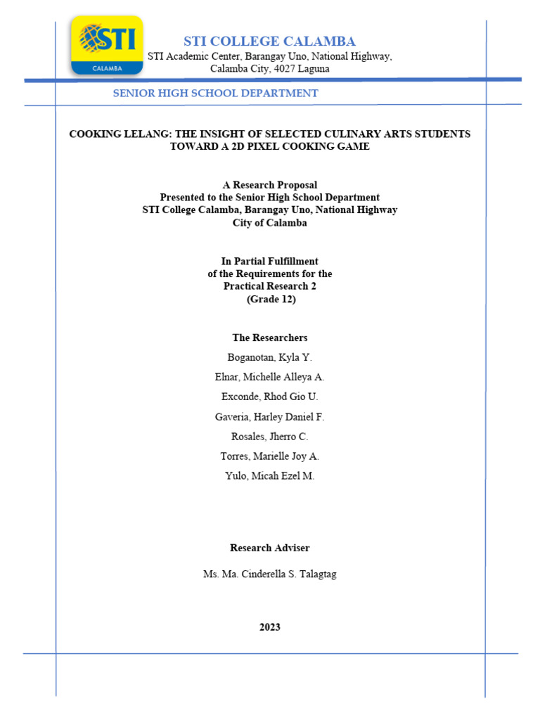 G5 pr2 Research Paper | PDF | Computer Graphics | Video Games