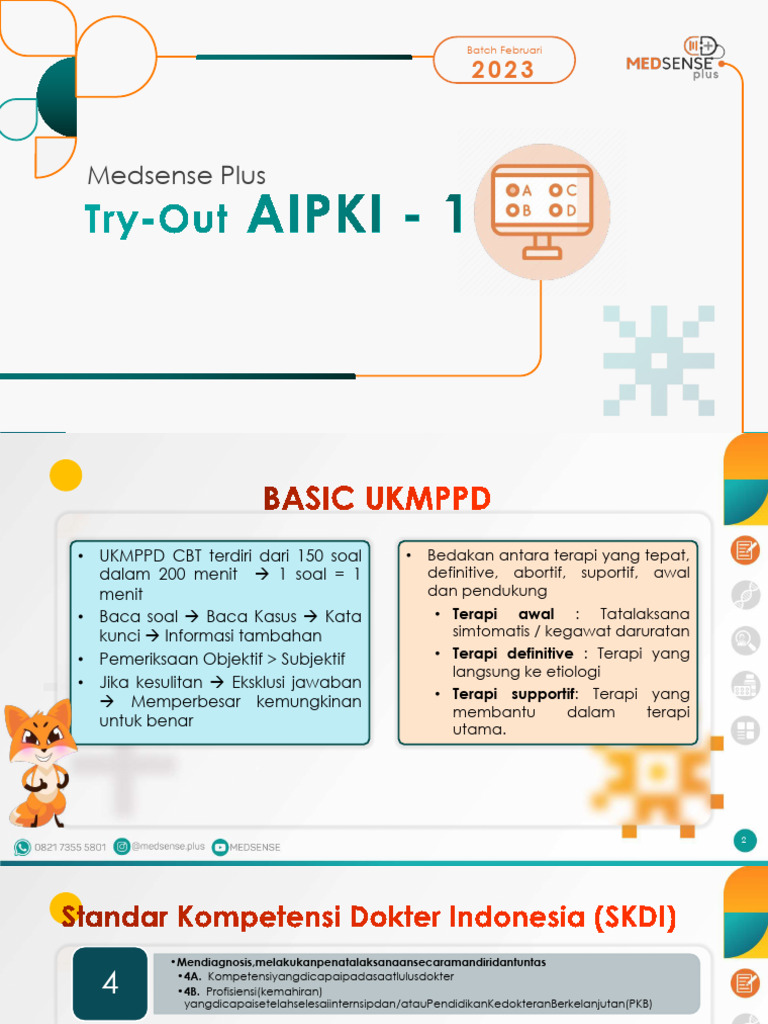 (Pembahasan) Medsense Plus To AIPKI-1 | PDF