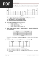 Past Paper Question - Periodic Table | PDF