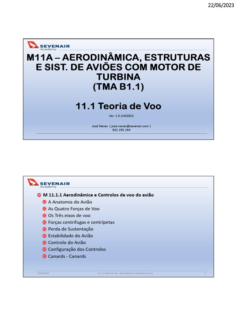 11.1.1 Teoria de Voo - Aerodin僲ica e Comandos de Voo | PDF | Aileron | Voo