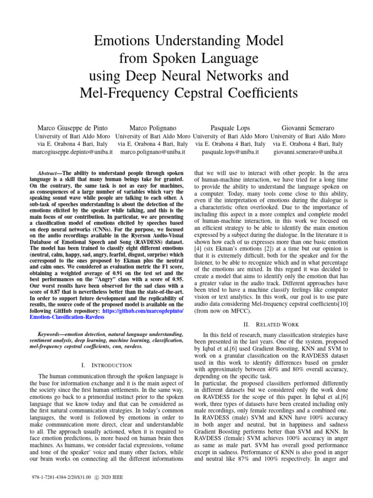 Paper IEEE EAIS 2020 | PDF | Deep Learning | Applied Mathematics