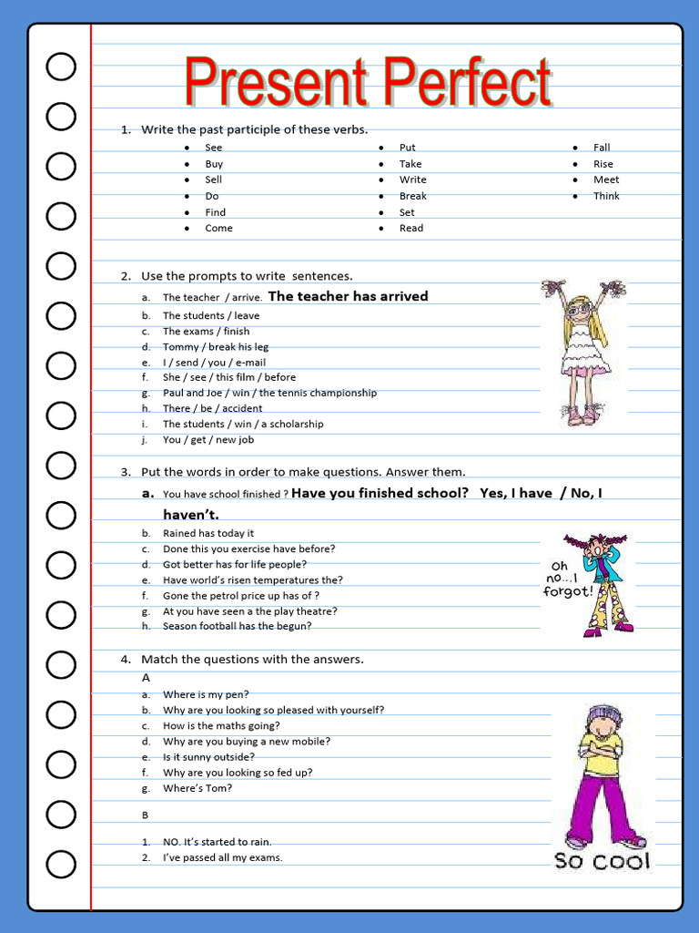Present Perfect 6 Año | PDF | Grammar | Linguistics