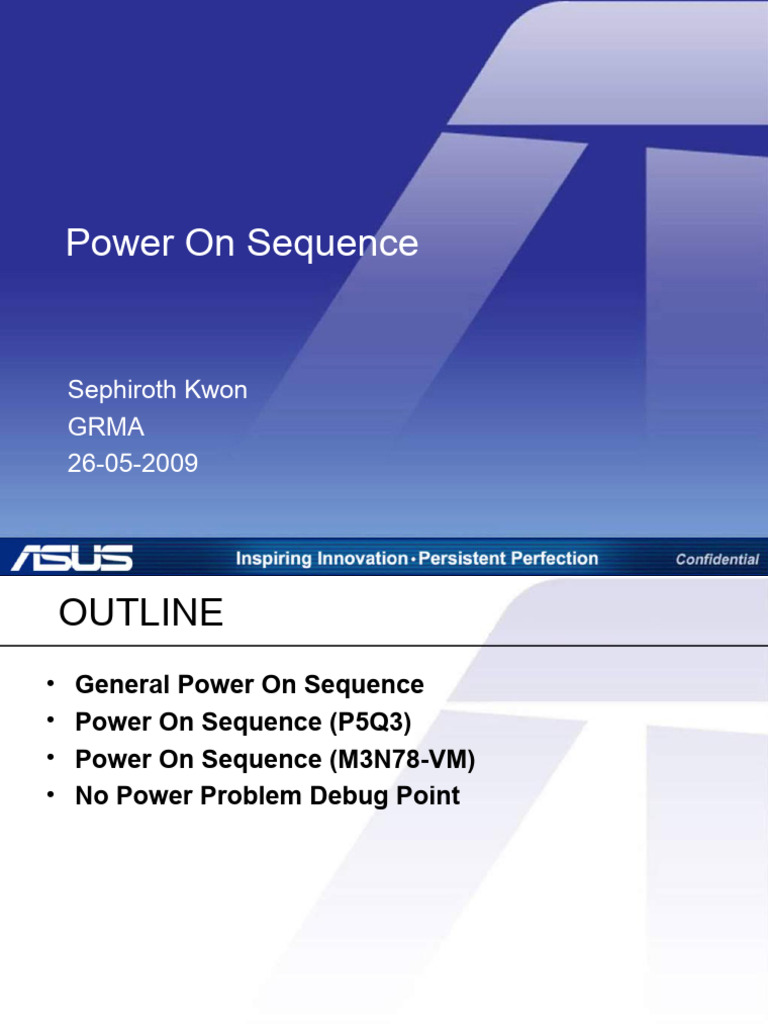 Power On Sequence for ASUS P5BW-LA | PDF | Computer Architecture ...