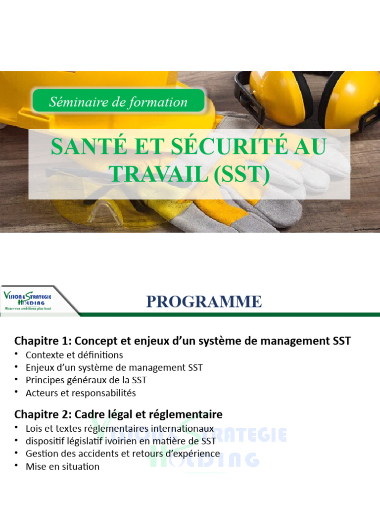 Santé Ét Sécurité Au Travail SST - HSE UAO BKE | PDF | Santé et ...