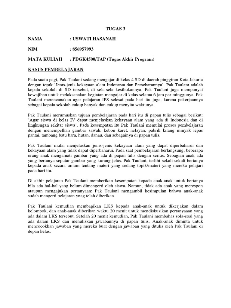 Tugas 3 - Tap - 856957993 | PDF