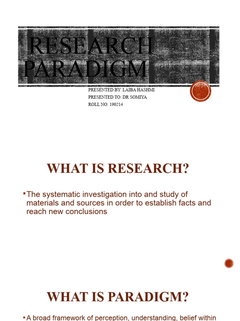 Research Paradigm | PDF