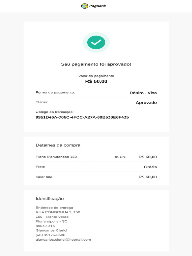 Comprovante Pagbank | PDF