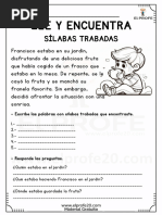 Cuadernillo de Cuentos Cortos Con Silabas Trabadas Elprofe20 | PDF ...