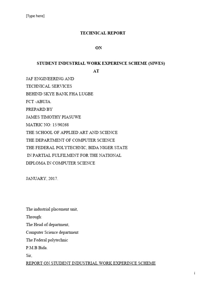 SIWES Report: Cyber Cafe Experience | PDF | Microsoft Excel | Spreadsheet
