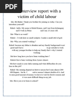CHILD LABOR English Project | PDF | Child Labour | International Labour ...