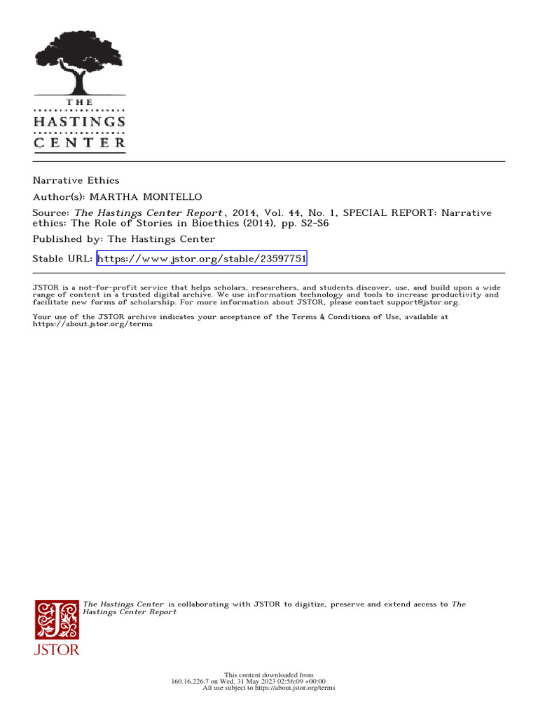 Narrative Ethics | PDF | Narrative | Narration