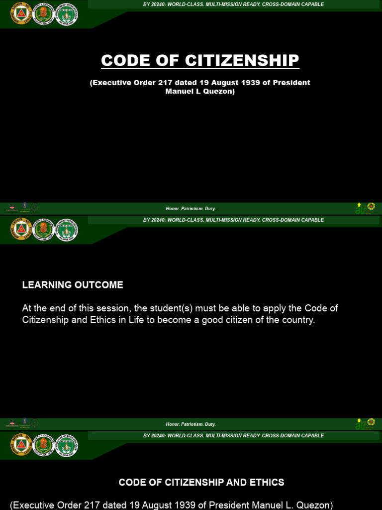 Code of Citizenship | Download Free PDF | Citizenship | God