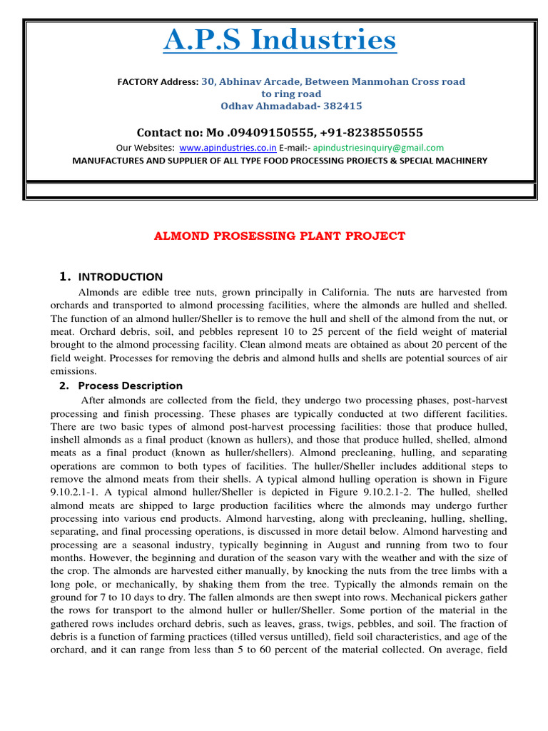 Almond Plant | PDF | Almond | Agriculture