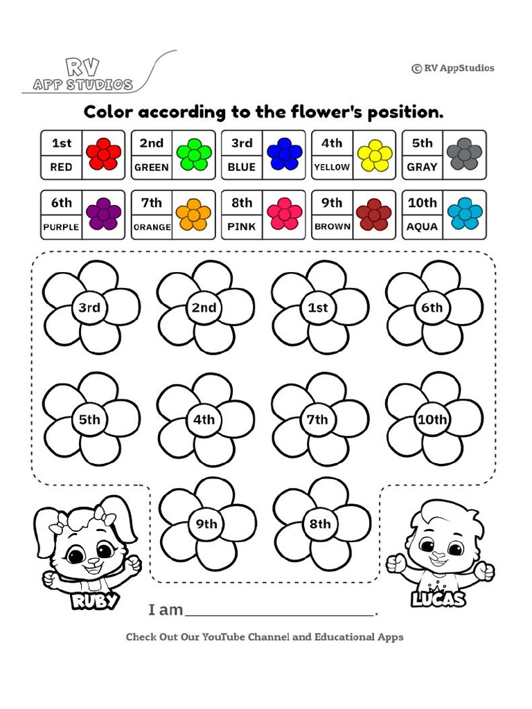 418 Ordinal Numbers Ordinal Numbers Printable | PDF
